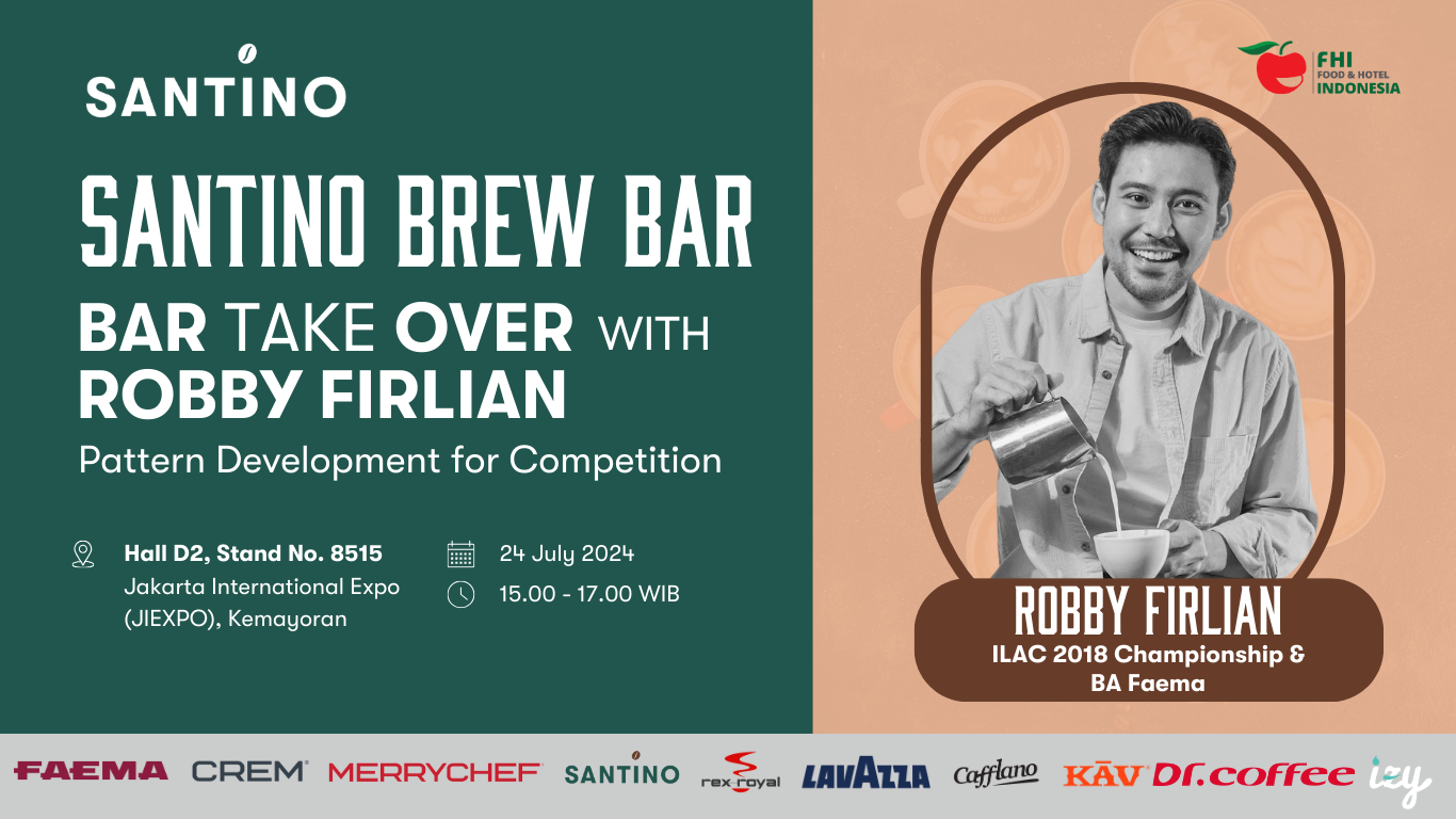 Barista Kelas Dunia Robby Firlian Ramaikan Santino Take Over Bar ...